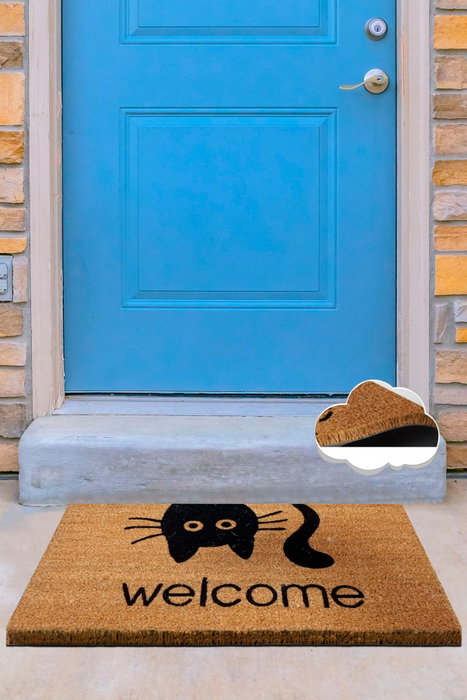 Conceptum Felpudo Reverse Cat Antideslizante Fibra de Coco Natural ...