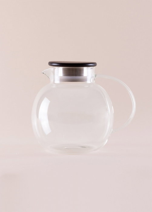 Hermia SSE0030 Botella de Vidrio con Tapa de Bambú Transparente 1500 ml ...