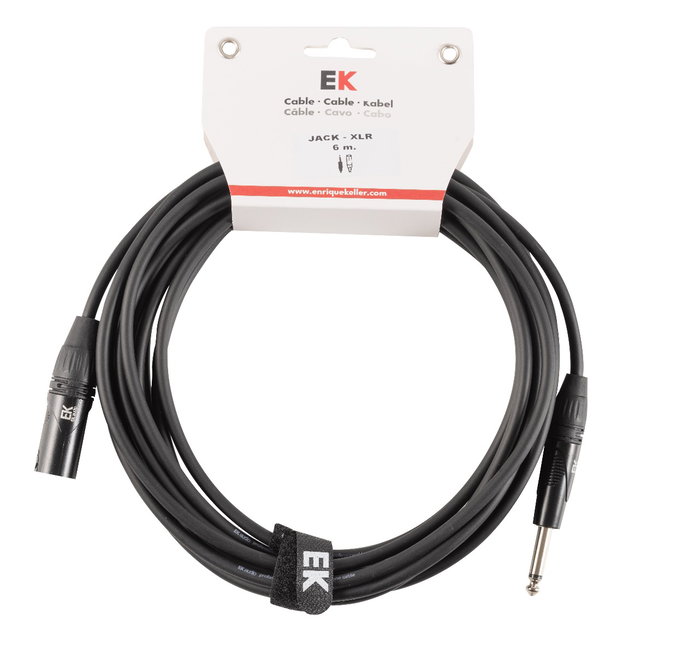 Cable Ek Audio para Micrófono Jack - Xlr Macho 6 m - Bixoto.com
