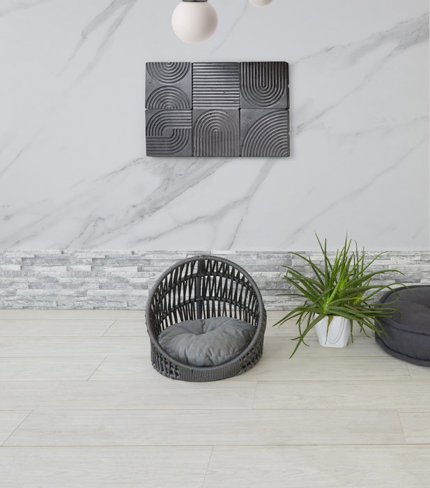Hanah Home Cama Macramé para Mascotas - Grey, Estructura Metálica ...
