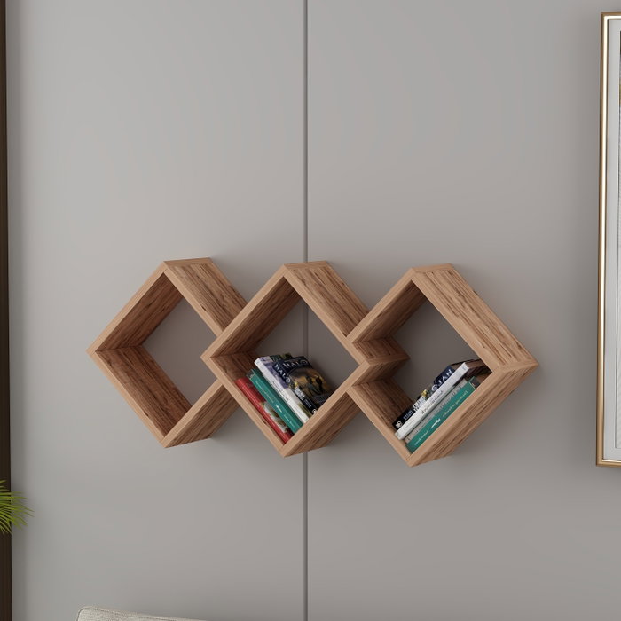 Hanah Home Estantería de Pared Pino Atlántico 102x42x20 cm Tablero ...