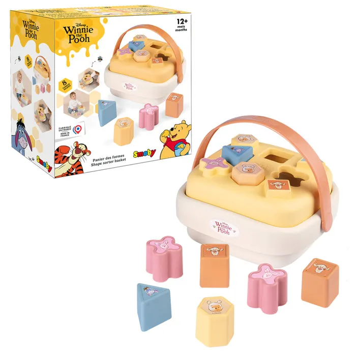 Smoby Panier à Formes Winnie l'Ourson 8 Formes Jeu d'Éveil Motricité ...