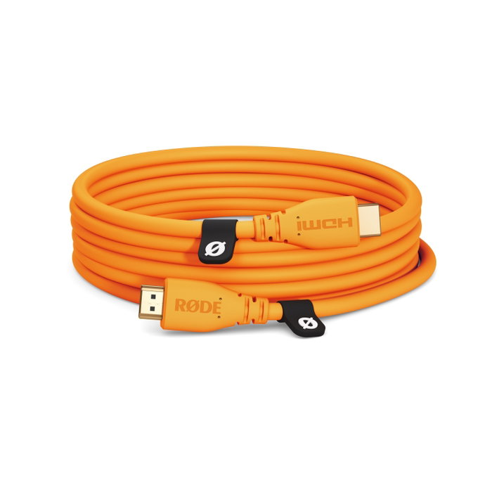 RODE HDMI-3 Orange Câble HDMI 3m Haute Vitesse 4K60 avec Ethernet ...