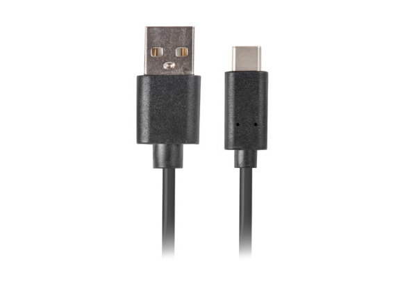 Lanberg Câble USB 2.0 Type C Mâle vers USB A Mâle 0.5 m - Noir - Bixoto.com