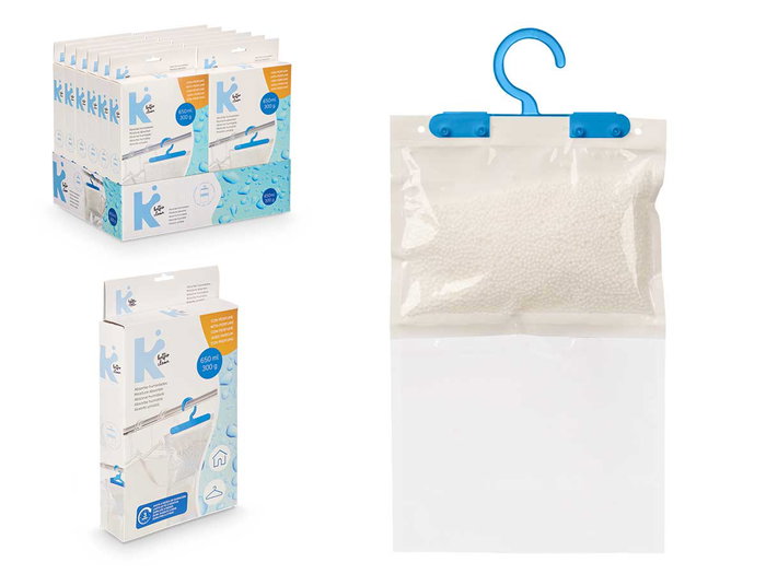 Arte Regal Sac Absorbeur d'Humidité 22x14x3cm Plastique Bleu ...