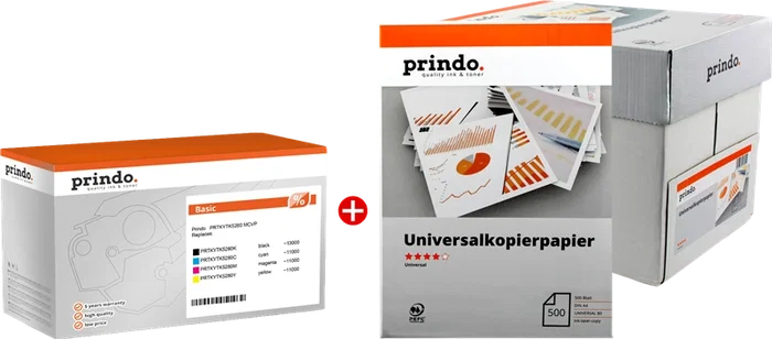 Prindo Value Pack Basic – Noir, cyan, magenta, jaune - Bixoto.com