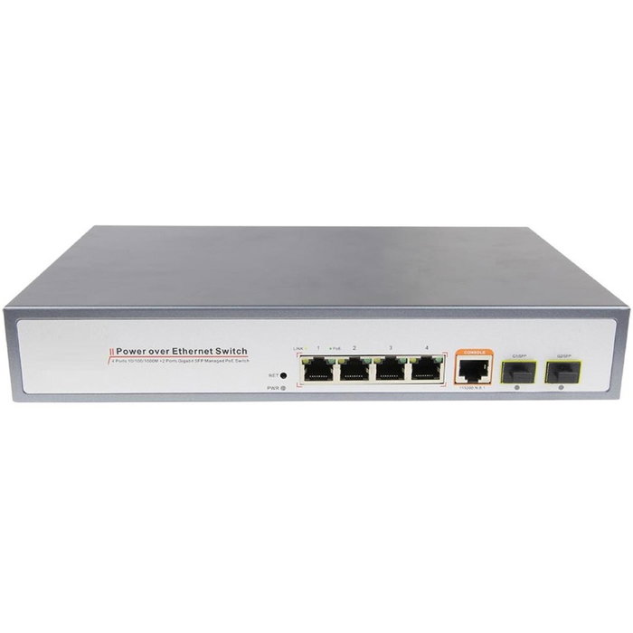 Galgus Switch Géré G-SW-M4P2S 4 Ports PoE+ 2 Ports SFP 128 Gbps ...