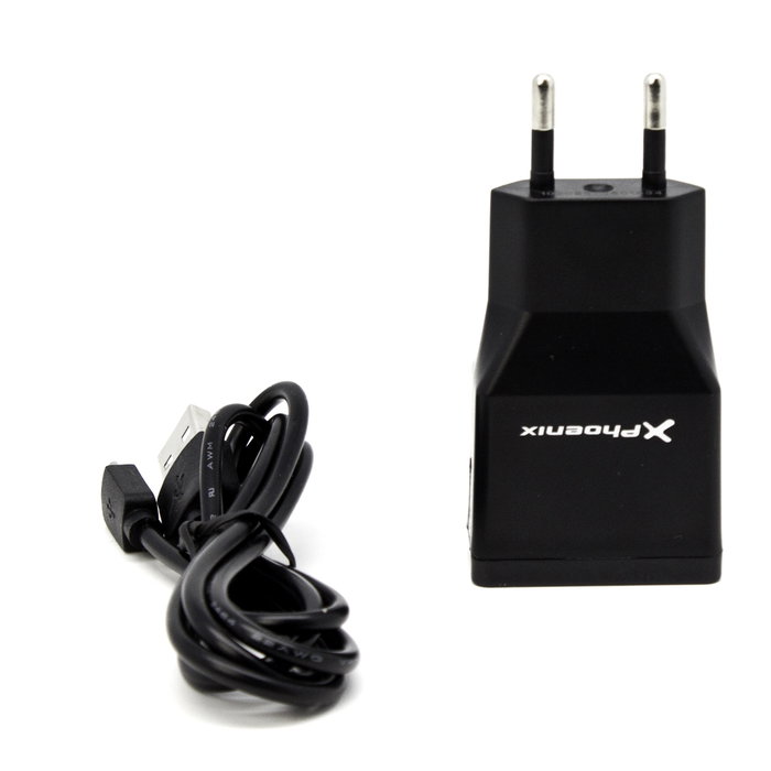 Phoenix Technologies Chargeur USB 5V Double Port 2A avec Câble Micro ...