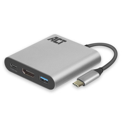 ACT Connectivity Adaptateur USB-C vers HDMI 4K + USB-C Power Delivery ...