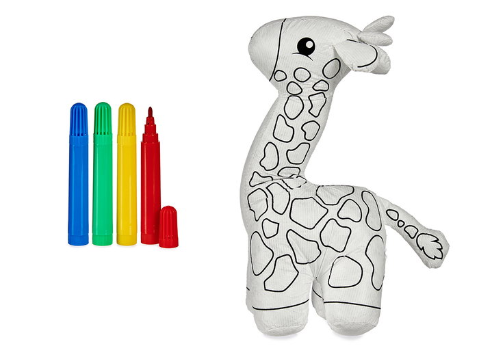 Pincello Peluche Jirafa à Colorier avec Feutre 23 cm (Set de 8 ...