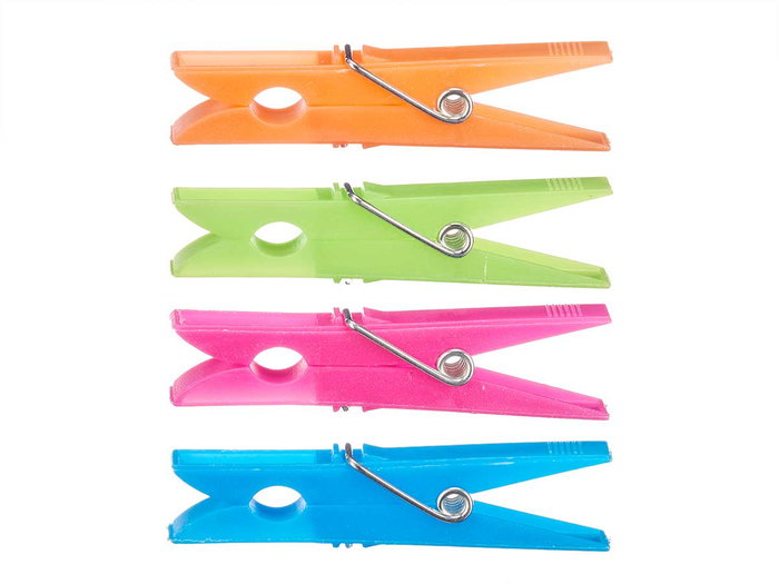 Arte Regal Set de 24 Pinzas en Plastico Pequeñas Multicolores 10x22x3.5 ...