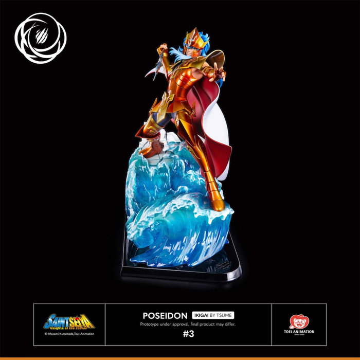 Tsume Arts Figurine IKIGAI Saint Seiya Poseidon Résine 1/6 18x36x37 cm ...