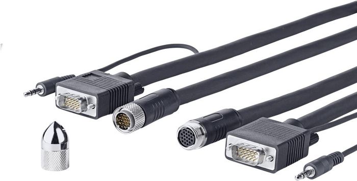 Vivolink Câble VGA + Audio Professionnel pour Passage à Travers Mur 15 ...