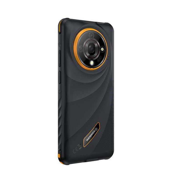 Hammer Iron 6 5G Smartphone Rugerisé 256GB Orange 6,56" 8+8GB RAM IP69 ...