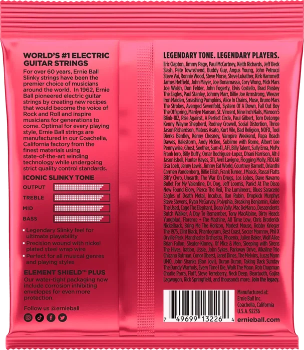 Ernie Ball Slinky Burly 11-52 Tripack (3) Cordes pour guitare ...
