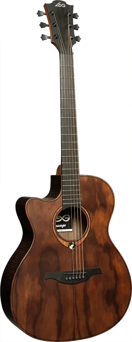 LAG Guitare Acoustique Électroacoustique Auditorium Cutaway A/E pour ...