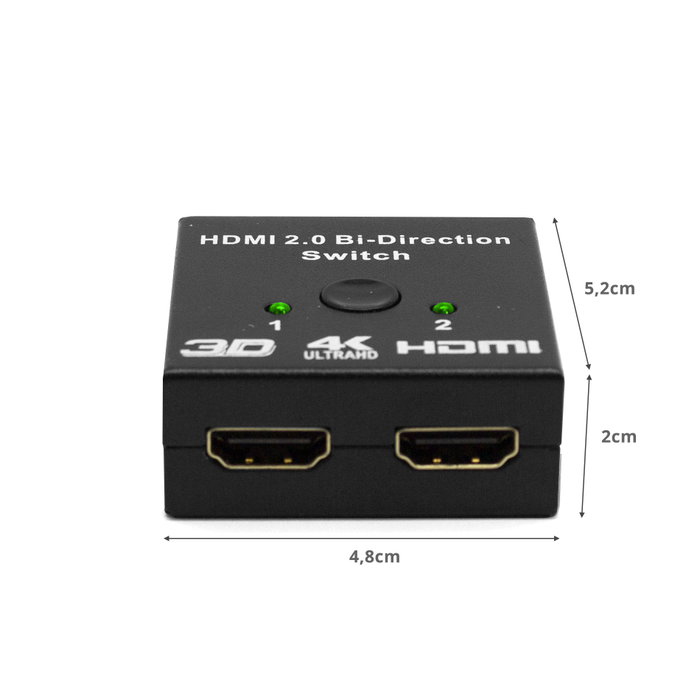 Phoenix Splitter HDMI 4K 30FPS 1 x 2 Bidirectionnel Hub Duplicateur ...