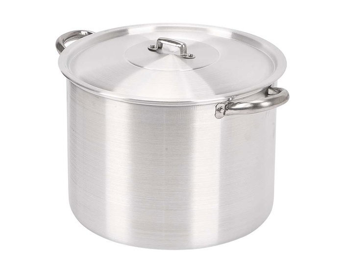Kinvara Olla en Aluminium 28 cm 12,5 L - Argent, Compatible Gaz, Four ...