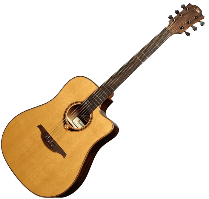 LAG Guitare Acoustique Dreadnought Cutaway Tramontane 118 A/E - Table ...