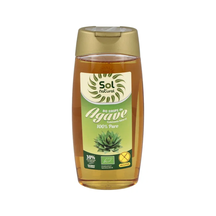 SOLNATURAL Sirope d'Agave avec Bouchon Doseur 500 ml - Édulcorant ...