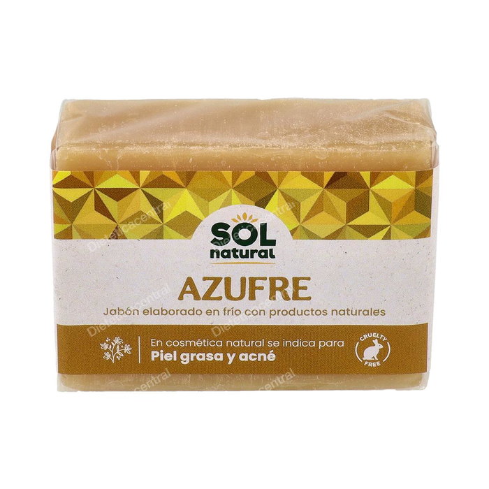 SOLNATURAL Savon au Soufre en Pain 100g - Bixoto.com