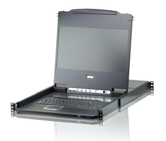 ATEN CL6708MW Commutateur KVM LCD 8 ports DVI avec écran tactile 17.3 ...