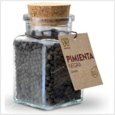Naturcid Poivre Noir en Grains Épice 75 g Biologique - Bixoto.com