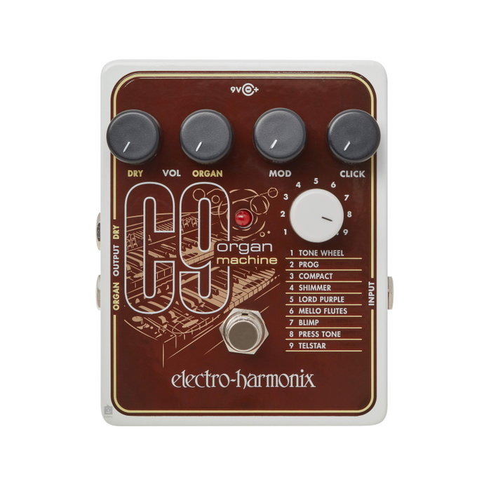 EHX C9 Pedal Organ Machine - Émulateur d'orgue et claviers pour guitare ...