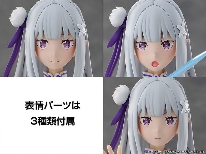 Re:Zero Starting Life in Another World Plastic Model Kit Emilia 16 cm ...