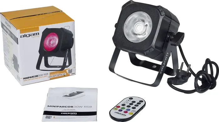 ALGAMLIGHT Mini Projecteur LED COB 30W RGB Compact DMX - 130mm IP20 ...