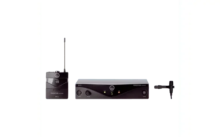 AKG Système Microphone Lavalier sans Fil UHF avec Récepteur et Étui ...