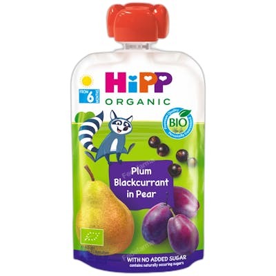 Hipp Compote de Prune, Poire et Groseille Bio 100g S/A S/L - Bixoto.com