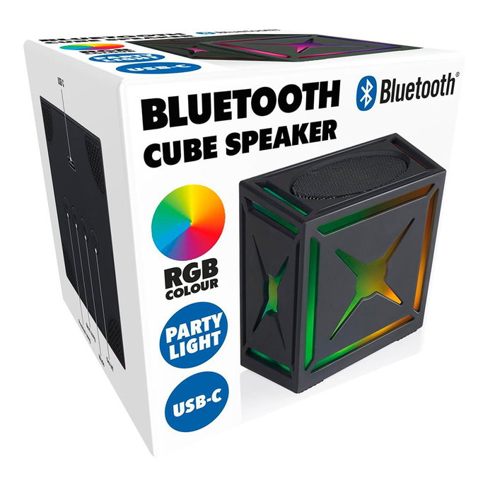 Basics Enceinte Bluetooth 5.3 Sans Fil RGB 5W FM avec USB-C Noir ...