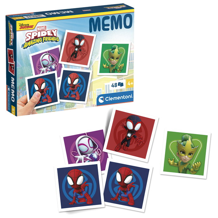 Clementoni Memo Pocket Spidey 18315 Disney Jeu de mémoire 48 pièces dès ...
