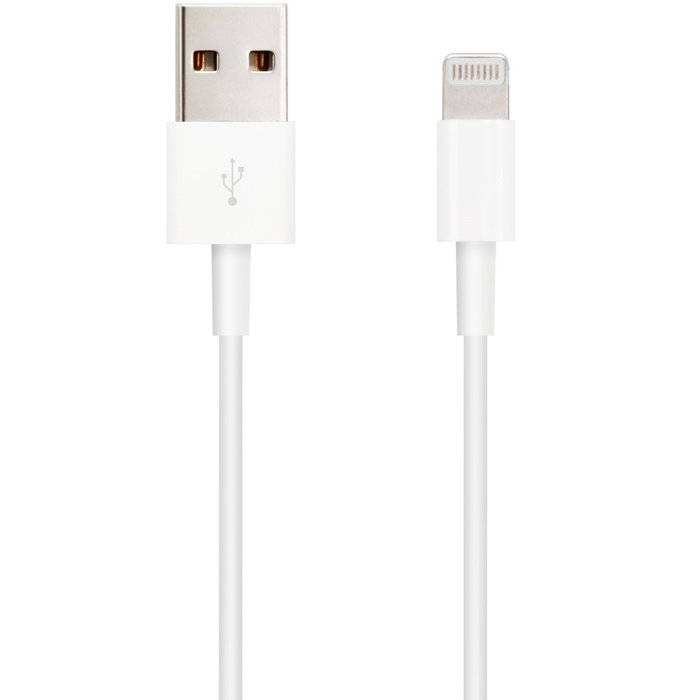 Nanocable Câble Lightning USB 2.0 1m Blanc pour iPhone - Bixoto.com