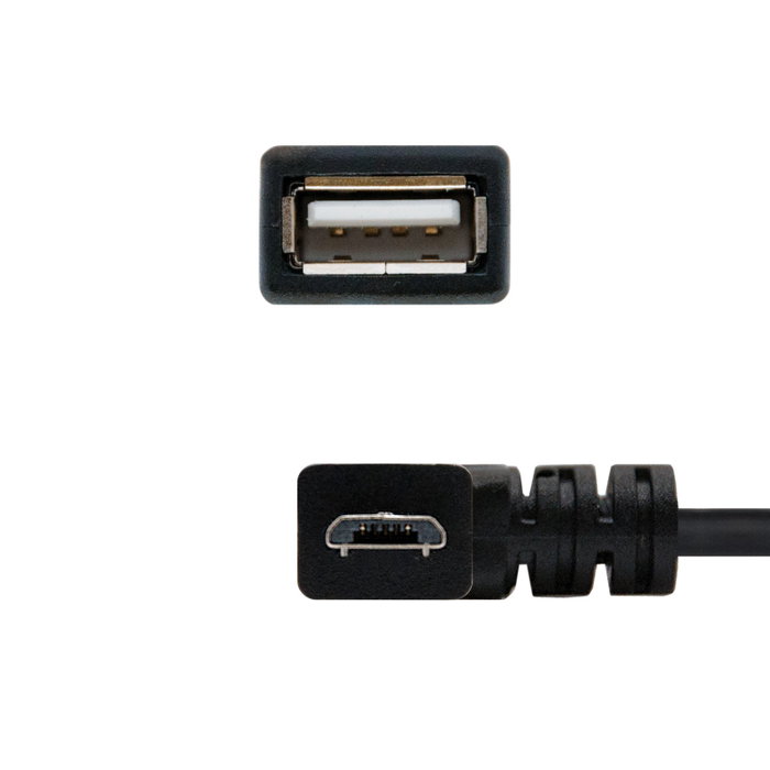Nanocable Câble OTG USB 2.0 A Micro-B vers USB-A Femelle 15 cm Noir ...